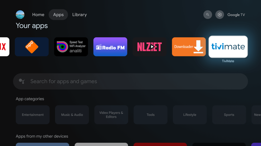 Installatie TiviMate IPTV Player op Android-apparaat via Downloader ...