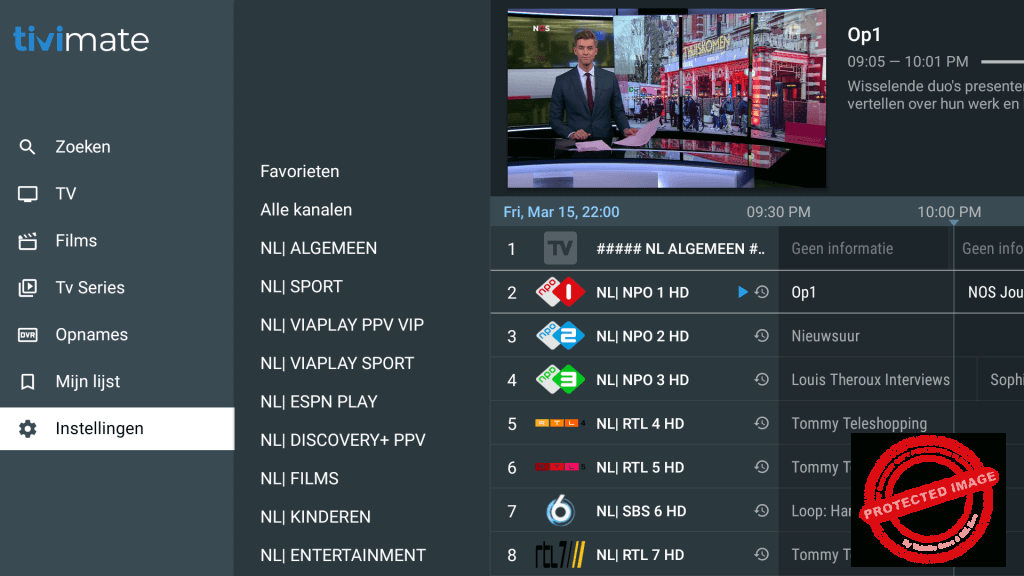 Set parental controls (parental supervision) in TiviMate Premium ...